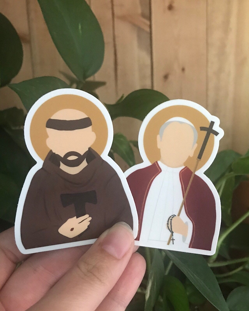 Pope St. John Paul II Sticker Catholic Sticker Saint JPII | Etsy