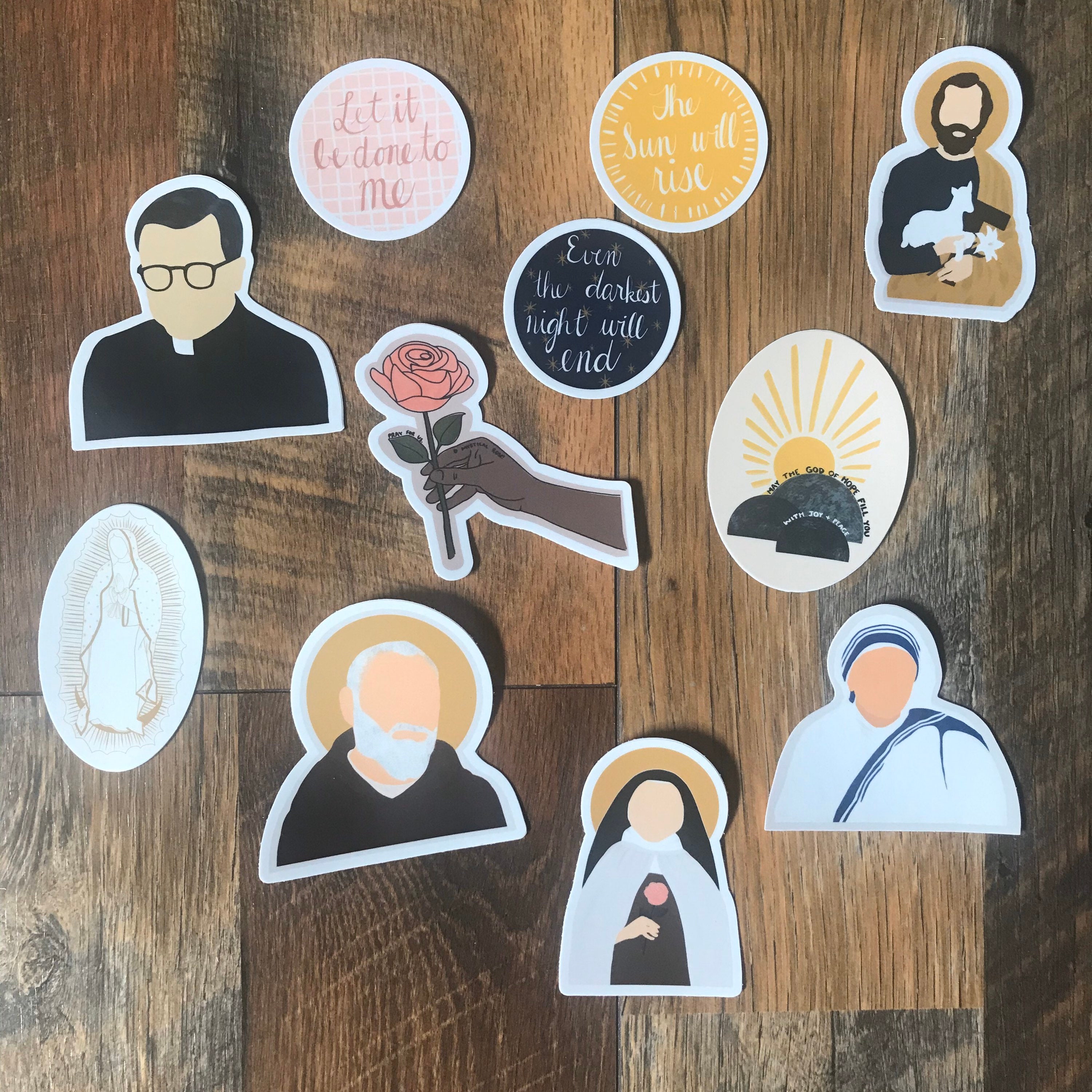 Padre Pio Sticker Catholic Saint Sticker St. Pío Pietrelcina - Etsy