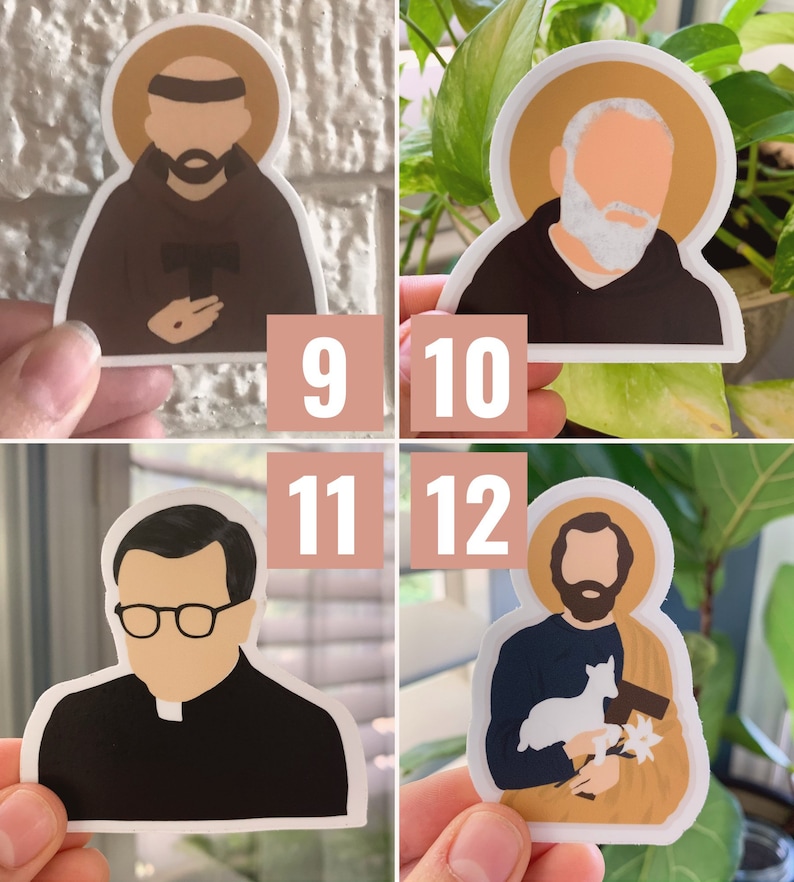 Catholic Sticker Set Choose Your Own Stickers Catholic Saint - Etsy