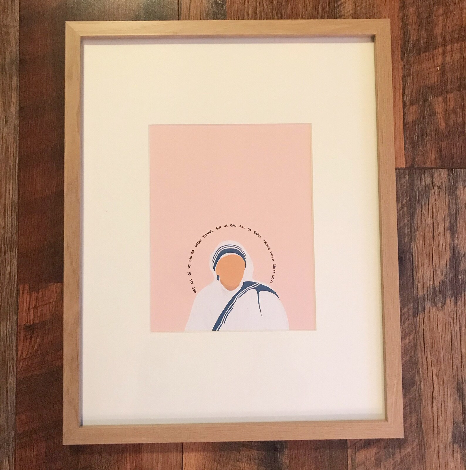 Mother Teresa Print Small Things With Great Love 8 X 10 In - Etsy