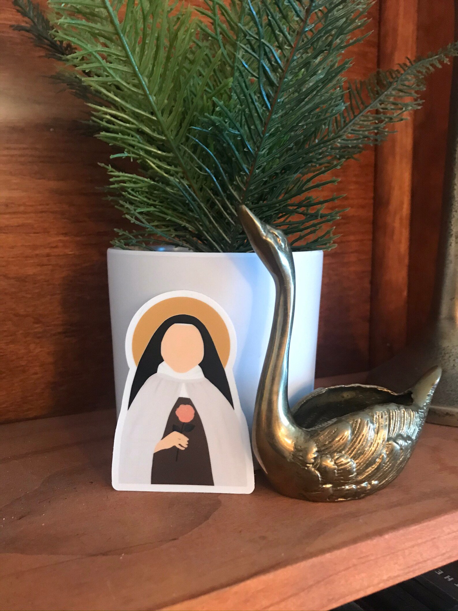 Catholic Sticker Set 5 Saint Stickers Vinyl Stickers | Etsy