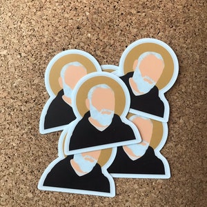Padre Pio Sticker Catholic Saint Sticker St. Pío Pietrelcina - Etsy