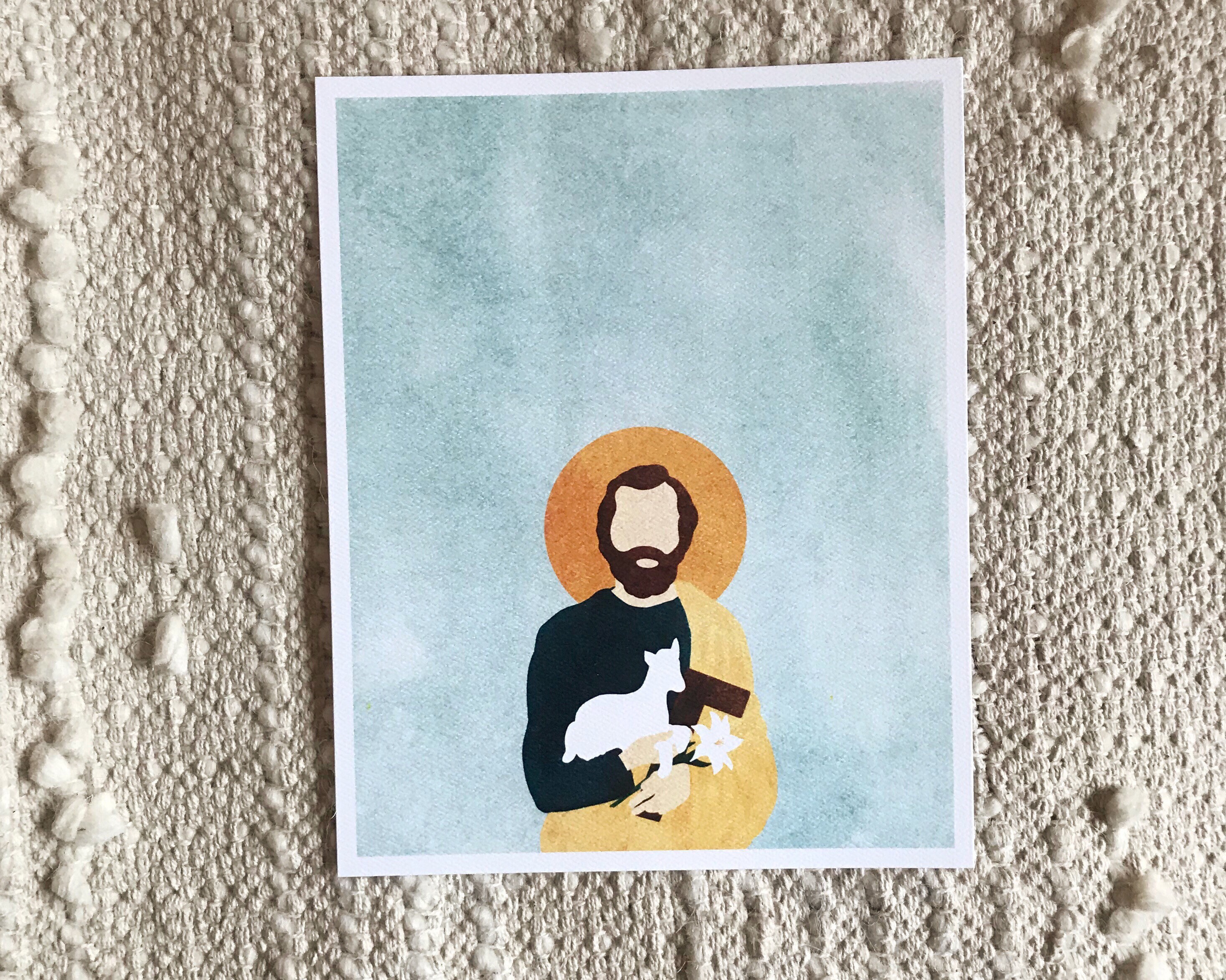 St. Joseph Print St. Joseph Wall Art St. Joseph Illustration | Etsy
