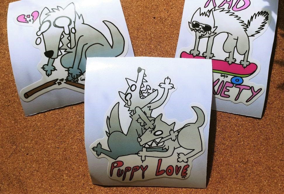 Puppy Love Stickers collection 1 | Etsy