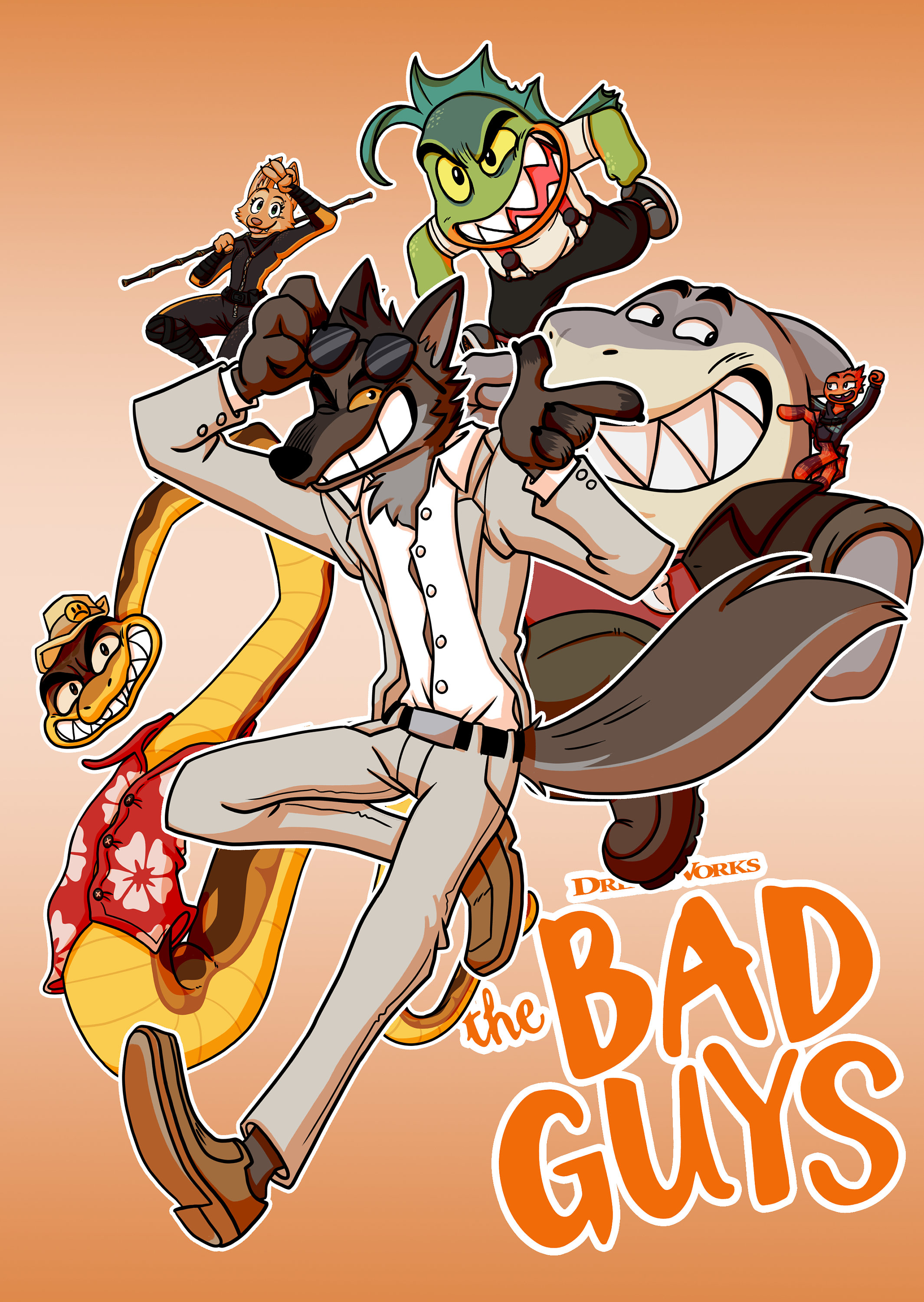 The Bad Guys Stickers - Etsy