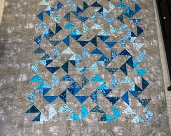 Flying in Circles ...full Size Quilt Featuring Batik Fabrics - Etsy