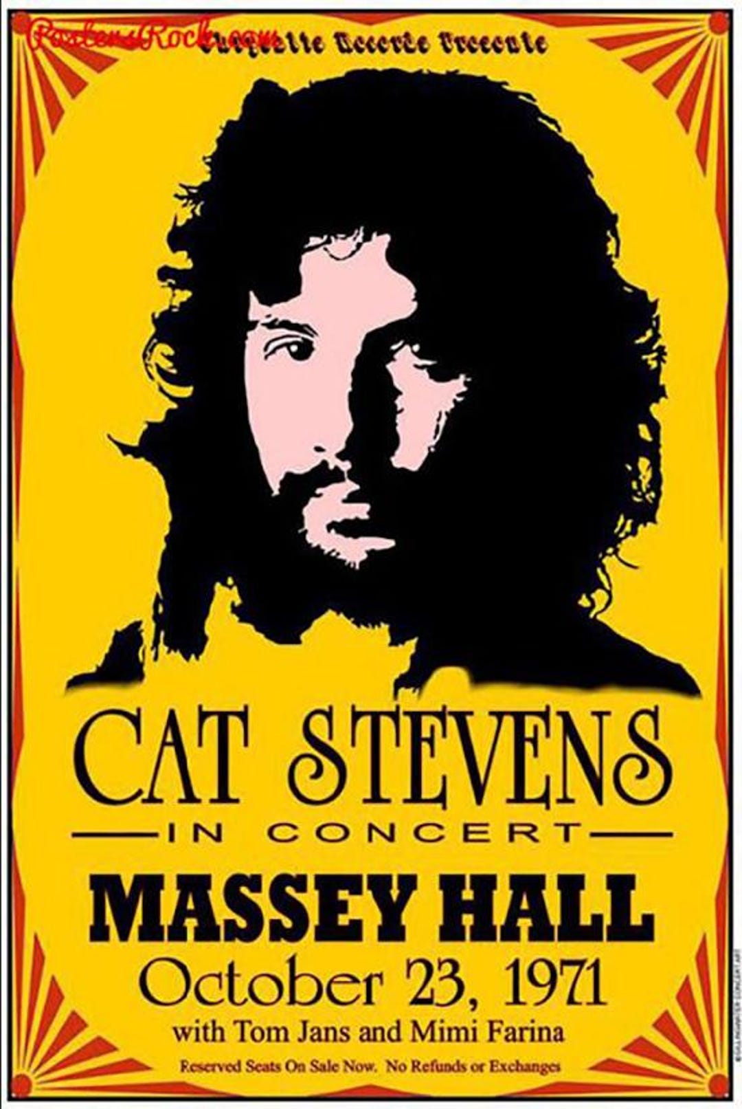 Cat Stevens Poster 24x36 - Iconic Singer-songwriter Folk Rock Music ...