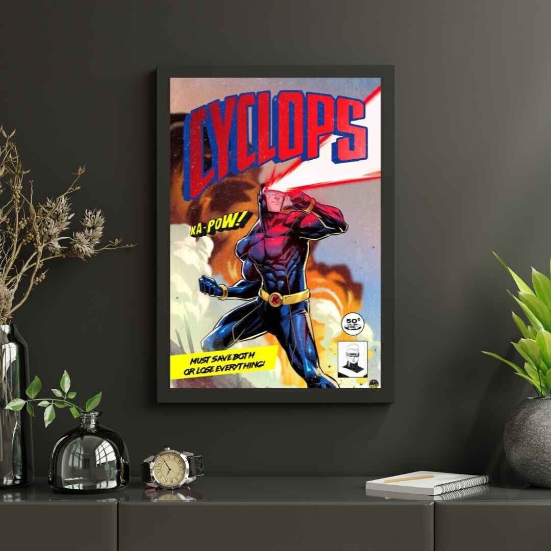 Cyclops Poster 24x36 Xmen Uncanny Game Room Artwork Man Vace Comic Book ...