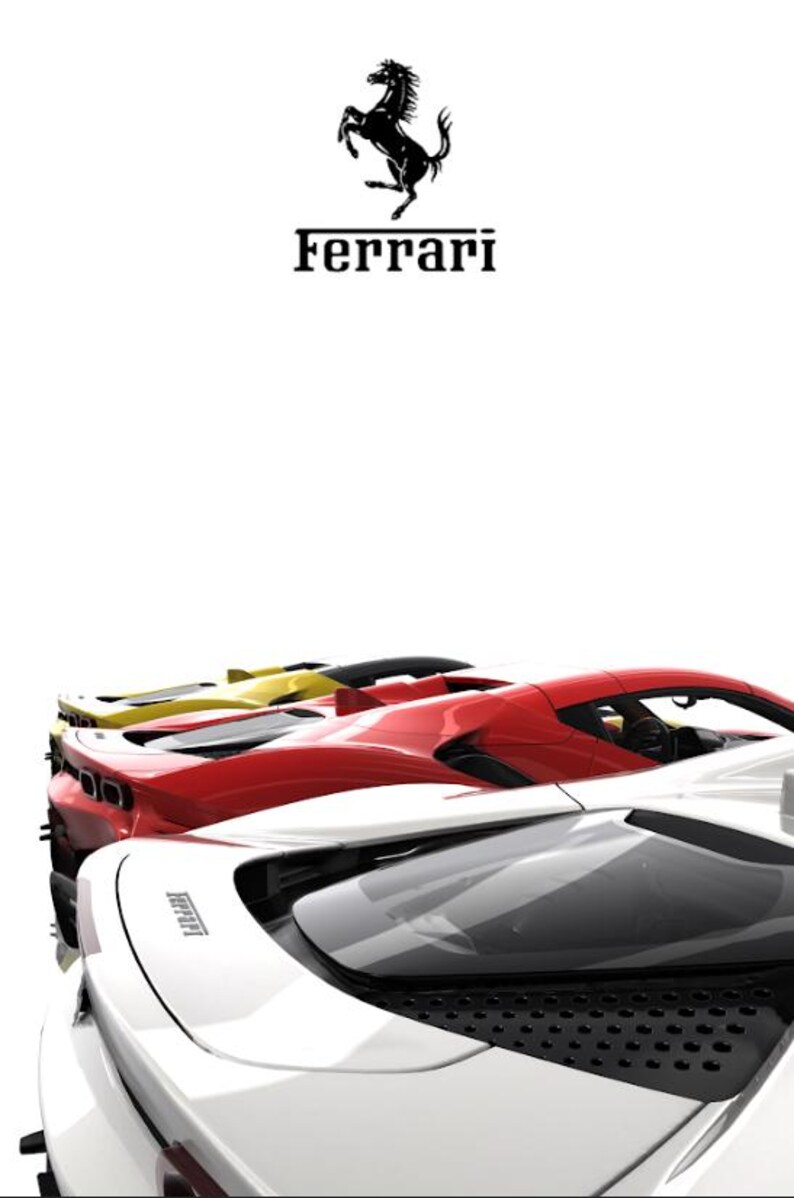 Ferrari SF90 Stradale Poster 24x36 - Hybrid Supercar Advanced ...