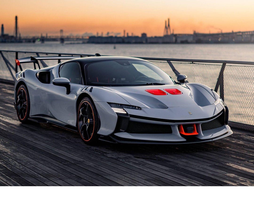 Ferrari SF90 XX NOVITECH 30x24 Poster Italy Supercar 1000hp Garage Game ...