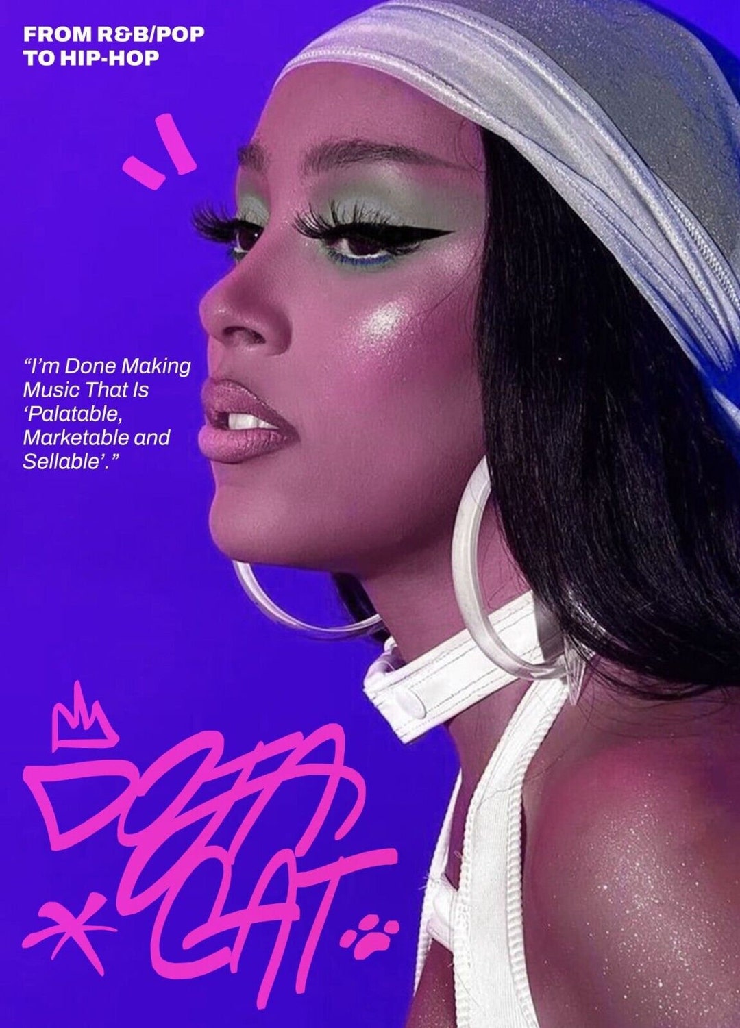 Doja Cat Posters Wall Art 24x36 4 Designs Planet Her Scarlet Black Pink ...