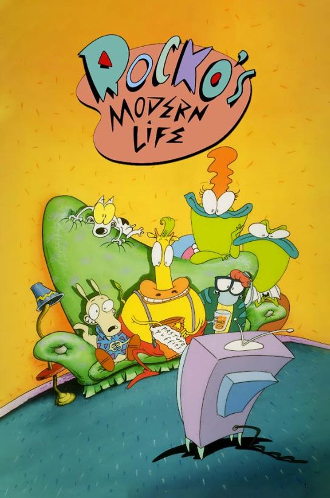 Rocko's Modern Life 1993 Poster 24x36 - Animated Retro Classic Wacky ...