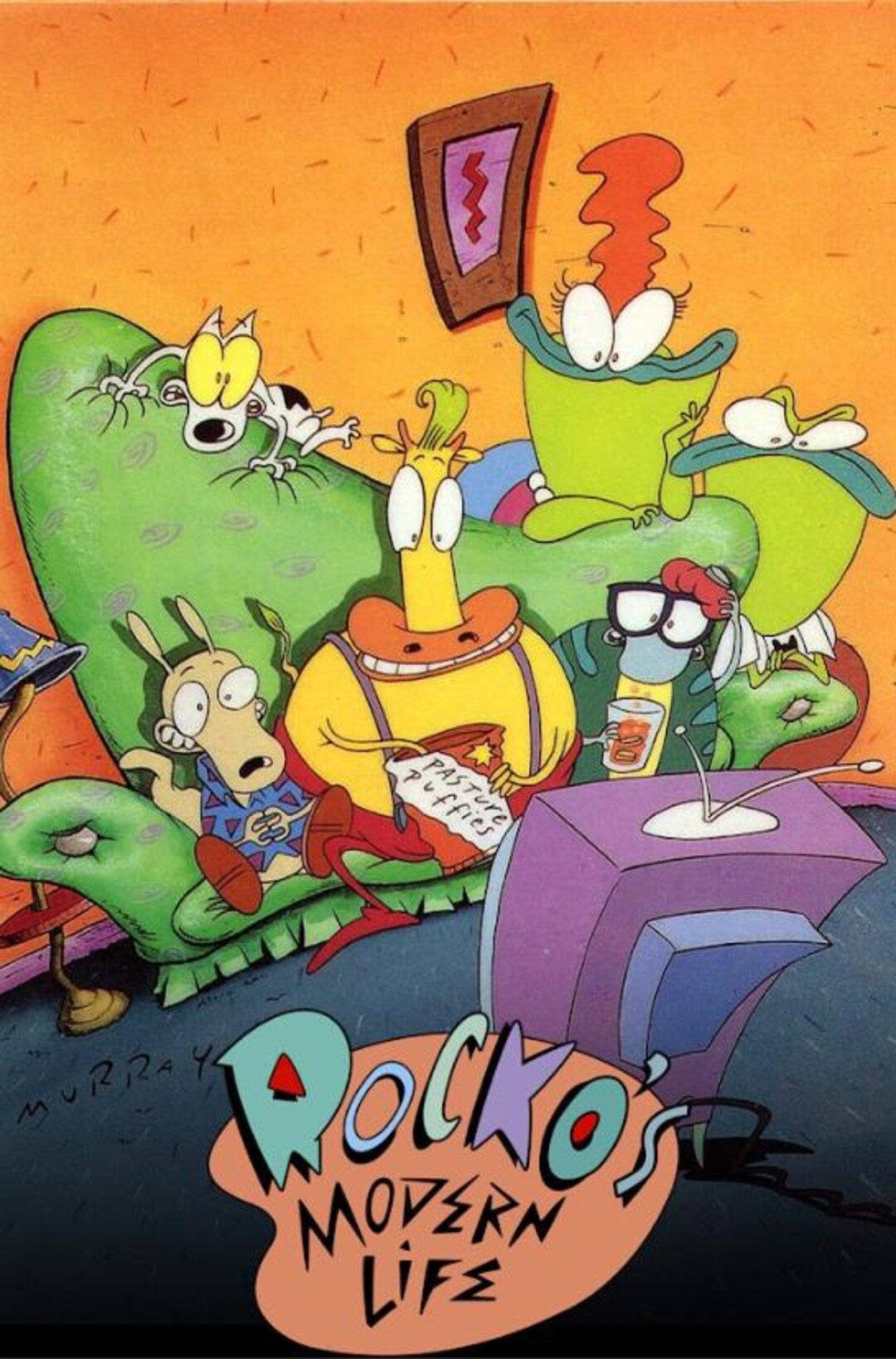 Rocko's Modern Life 1993 Poster 24x36 Animated Retro Classic Quirky ...
