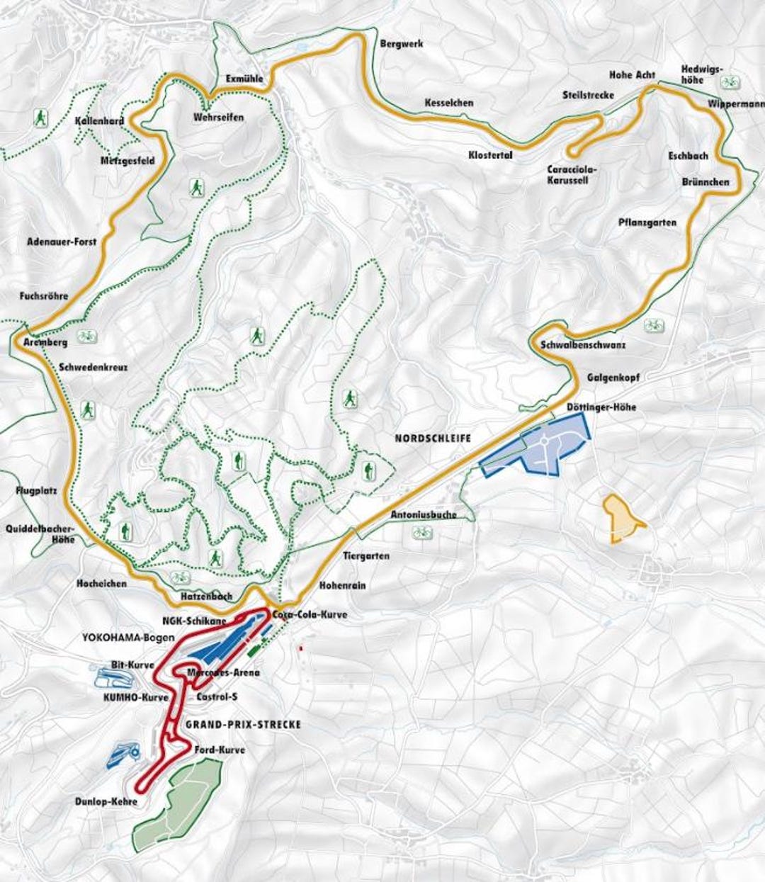 Car Racing Map Poster - Detailed Racing Circuit Layout, Vintage ...