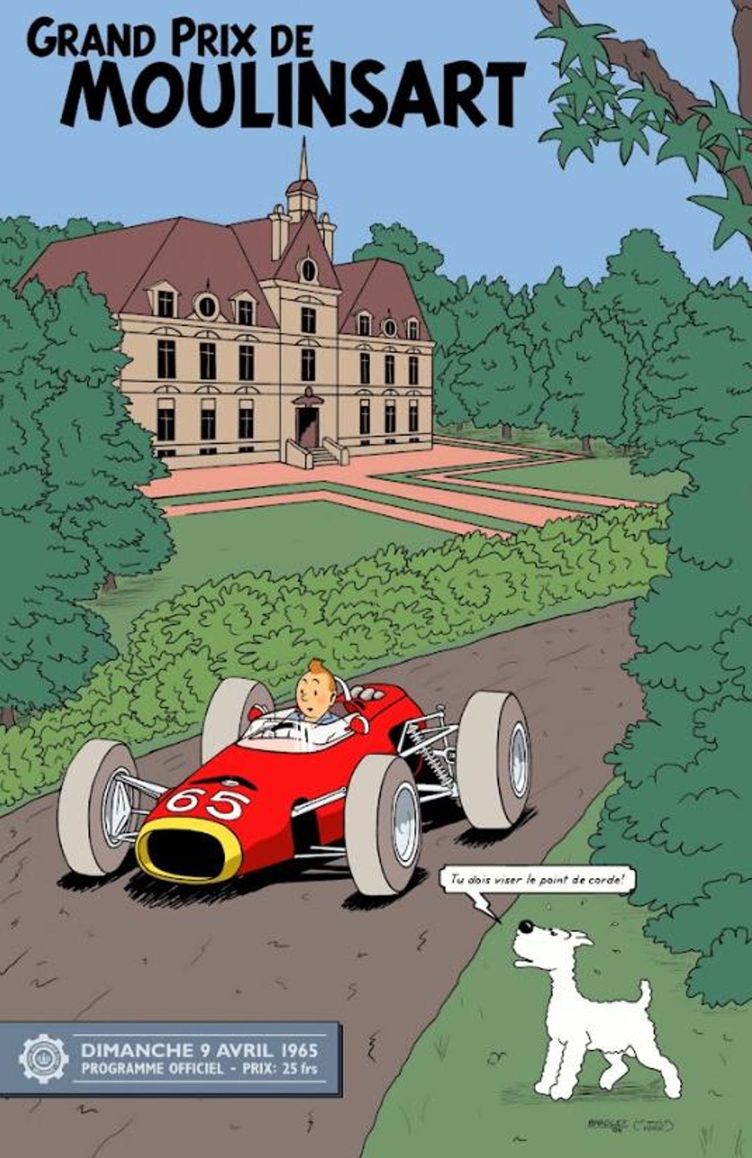 1965 Car Racing Poster - Iconic Motorsport Event, Vintage Racing Design ...