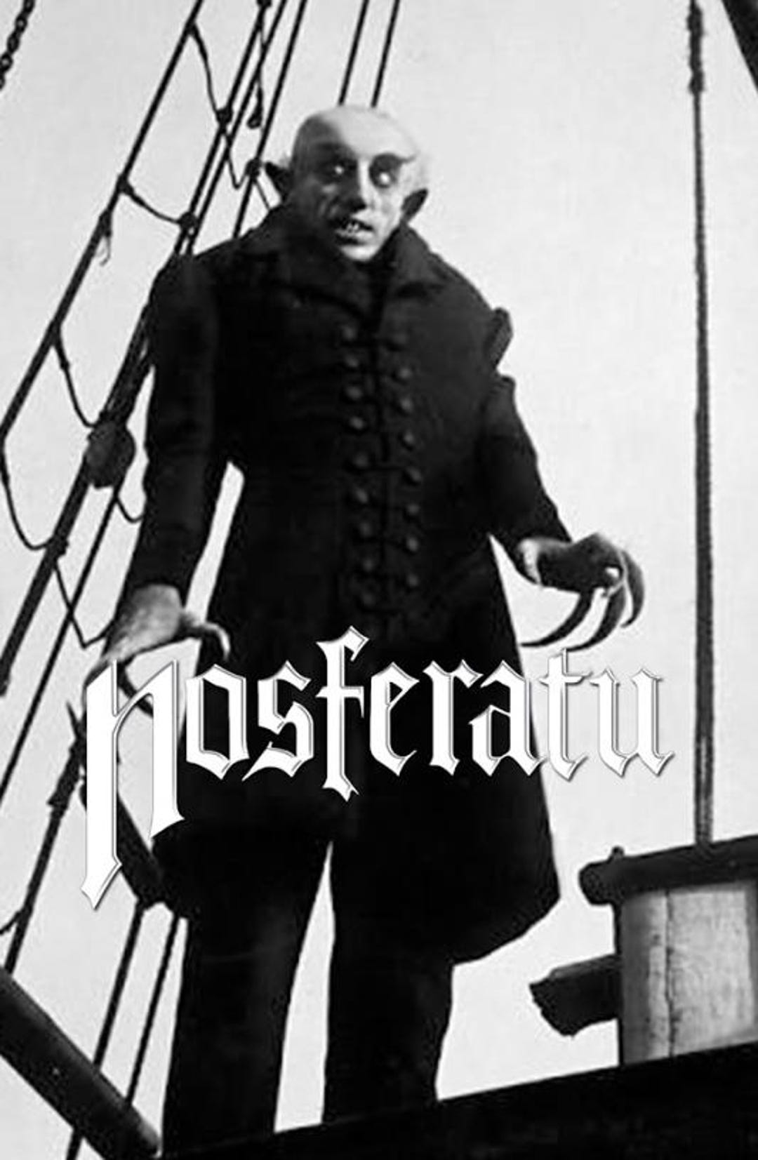 Nosferatu 1922 Movie Poster 24x36 - Silent Horror Classic, Vampire ...