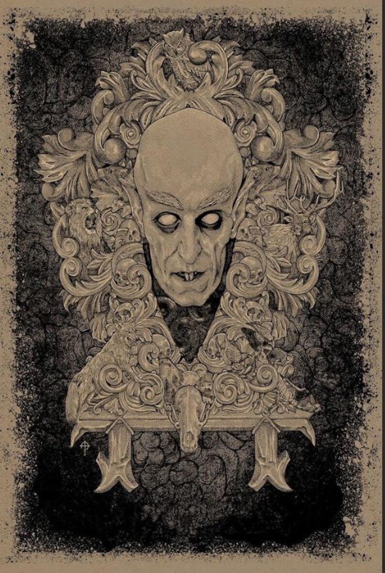 Nosferatu 1922 Movie Poster 24x36 - Silent Film Horror, F.W. Murnau ...