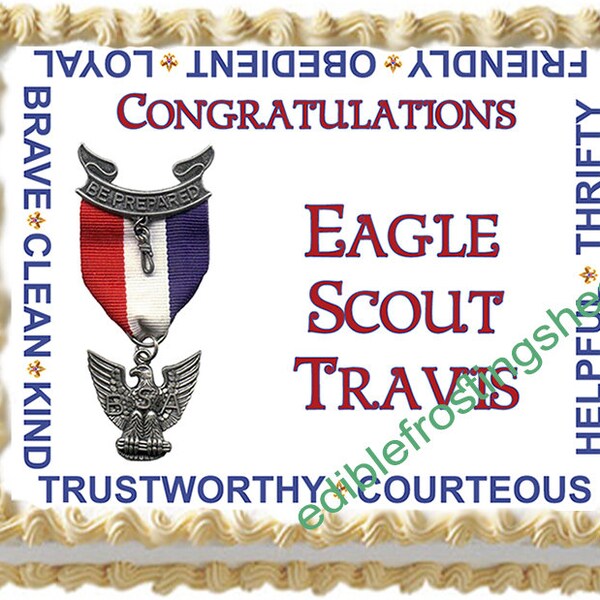 Eagle Scout Cake Topper - Etsy