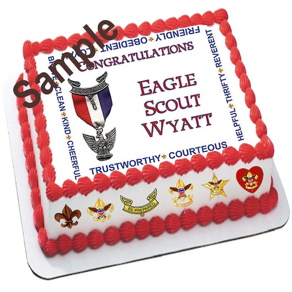 Eagle Scout Cake Topper - Etsy