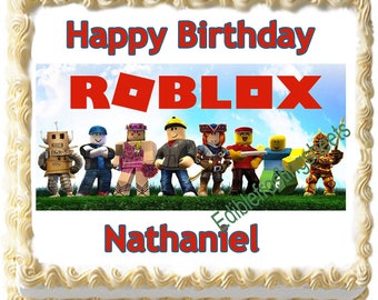 Roblox Sheet Cake Topper - Etsy