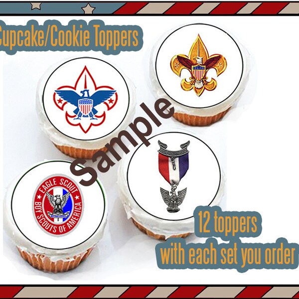 Eagle Scout Cupcake Topper - Etsy