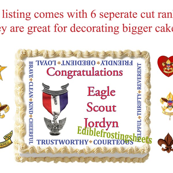 Eagle Scout Cake Topper - Etsy