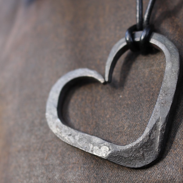 Hand Forged Heart - Etsy