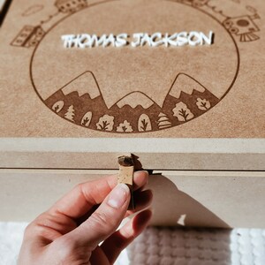 Custom Name Box,name Cut Out,large Personalised Engraved Wooden Box ...