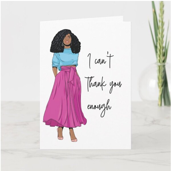 African American Thank You Cards - Etsy
