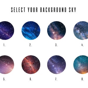 Realistic Customized Star Map, Personalized Star Poster, Night Sky Map ...