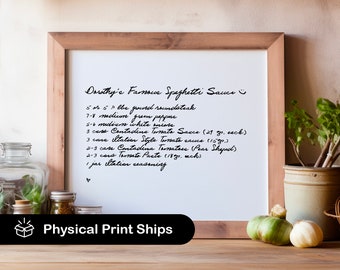 Handwritten Recipe Sign - Etsy