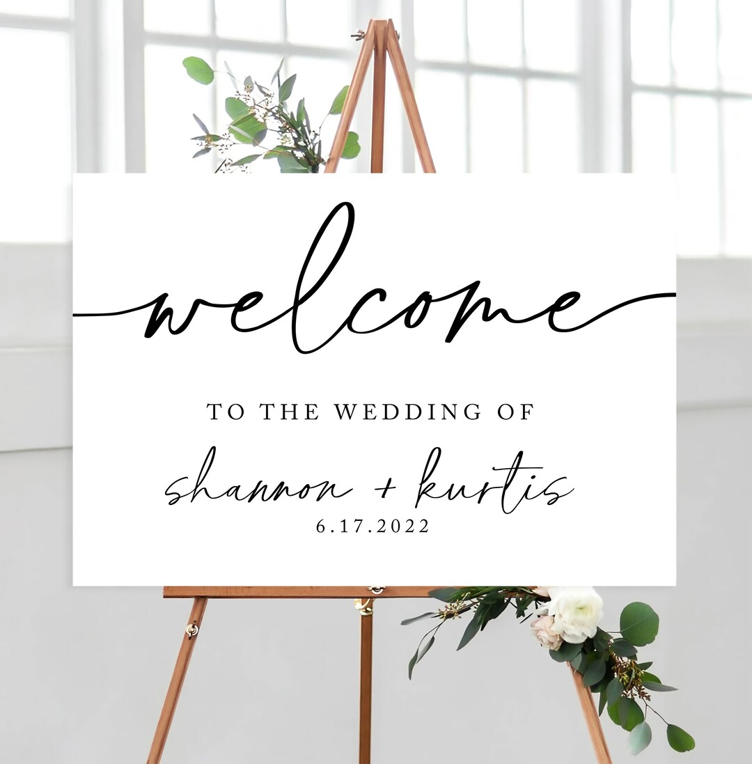 Welcome Wedding Sign | Wedding Sign | Rehearsal Dinner Sign | Wedding ...