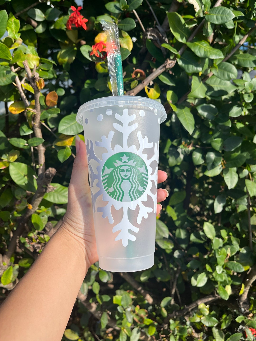 Coloring Changing Snowflake Starbucks Cup - Etsy