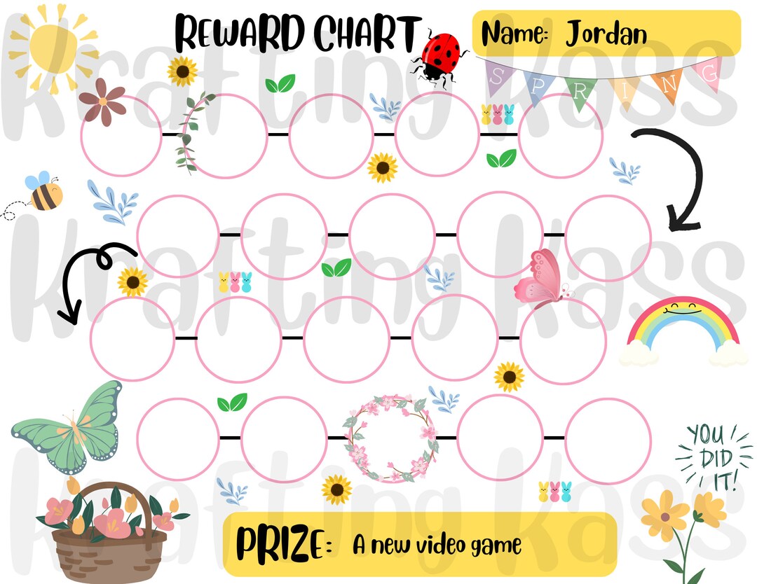 Seasonal Rewards Chart - Etsy