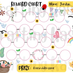 Seasonal Rewards Chart - Etsy