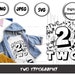 Two Typography - SVG - PNG - JPEG - Digital Download - Toddler Svg ...