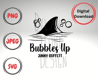Jimmy Buffett Bubbles up Digital Art - Etsy