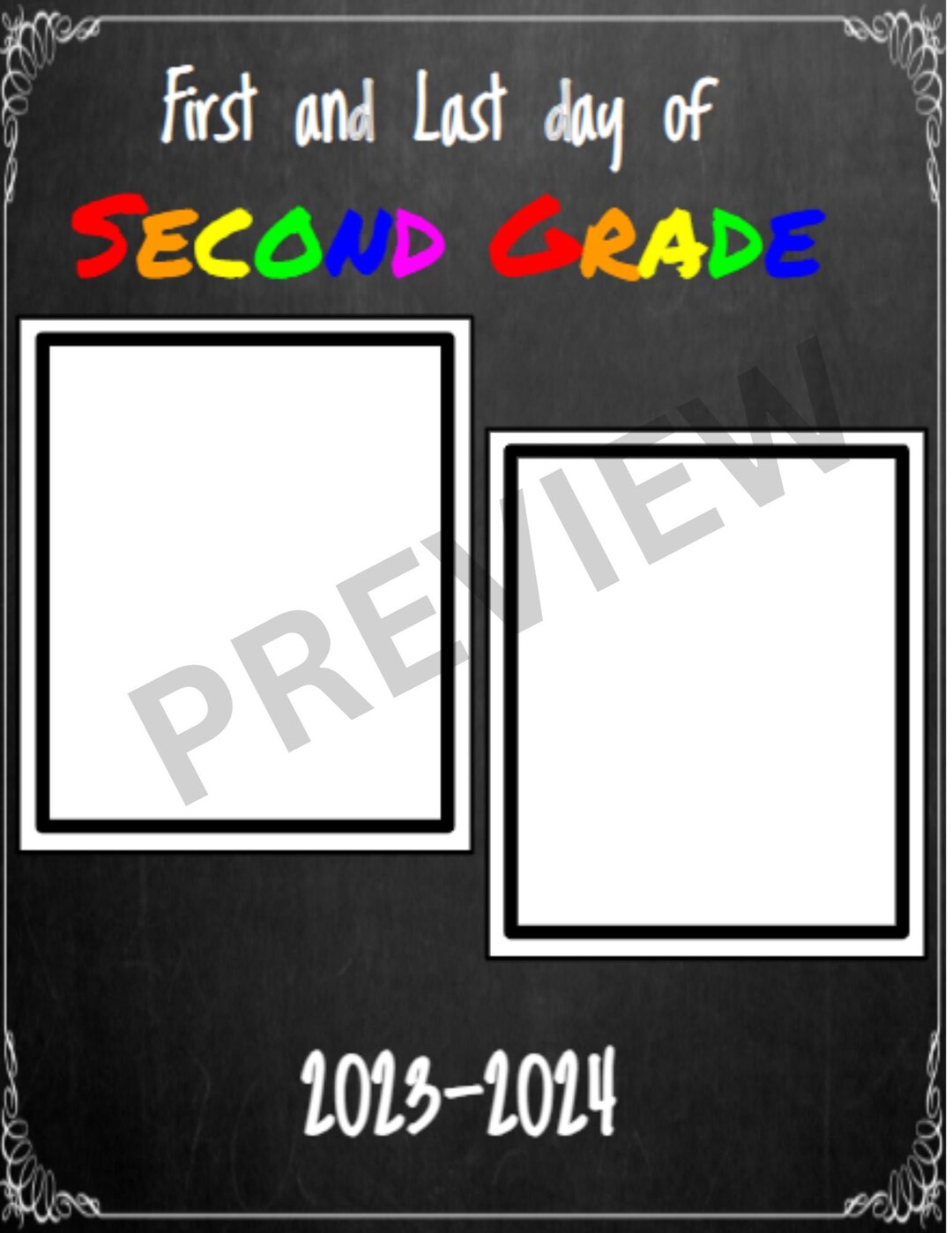 First and Last Day of Second Grade - Memory Book - 2nd Grade ...