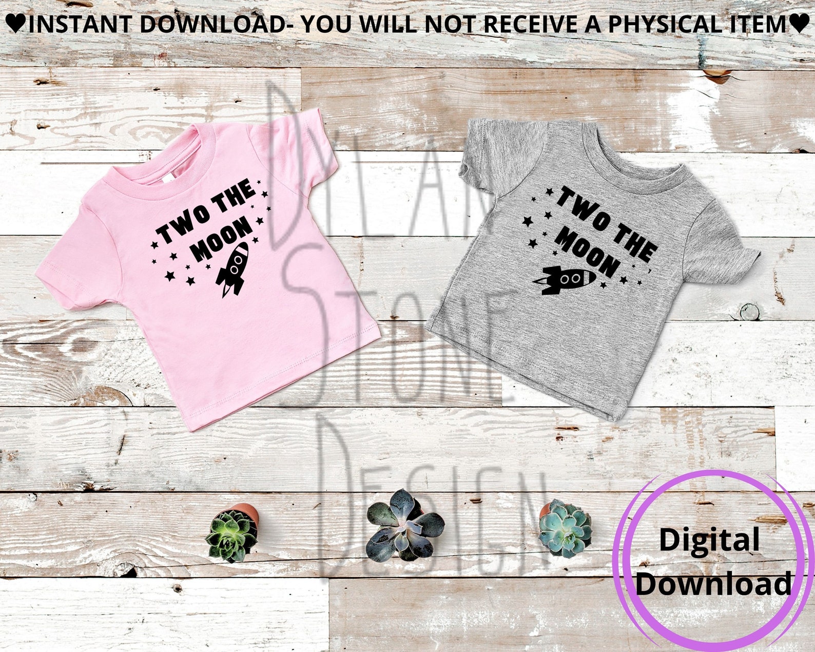 Two the Moon SVG - PNG - JPEG - Digital Download - Toddler Svg ...