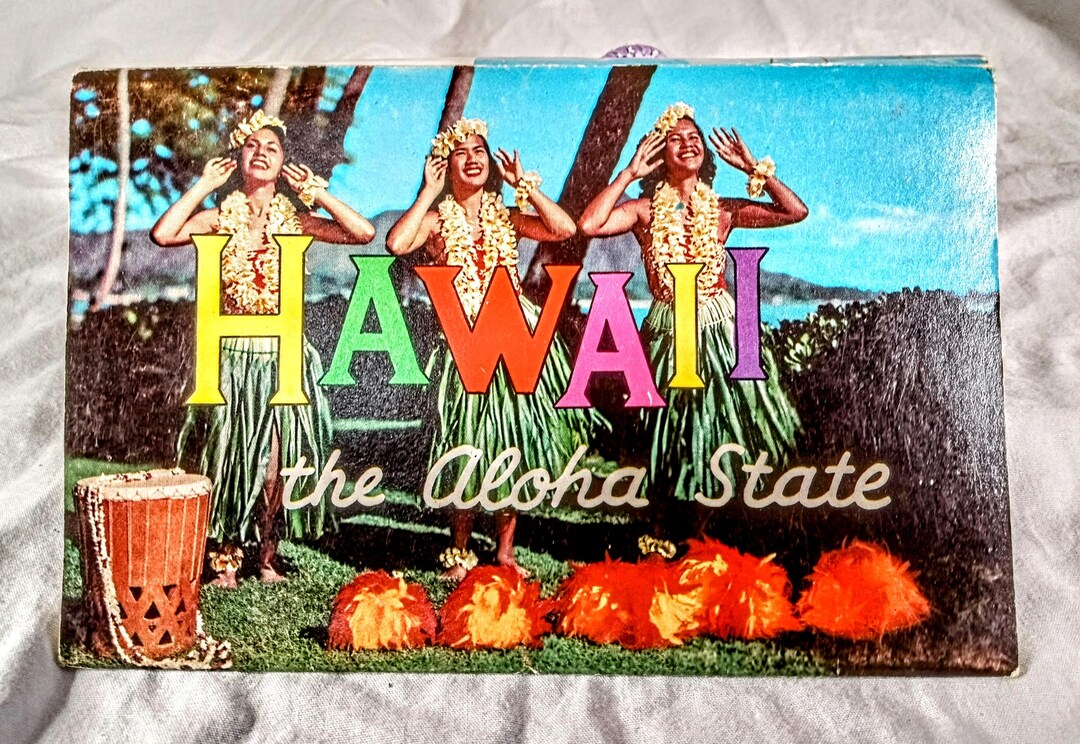 Vintage Folding Postcard Set. 1960's Hawaiian Themed. 3 to the Set. - Etsy