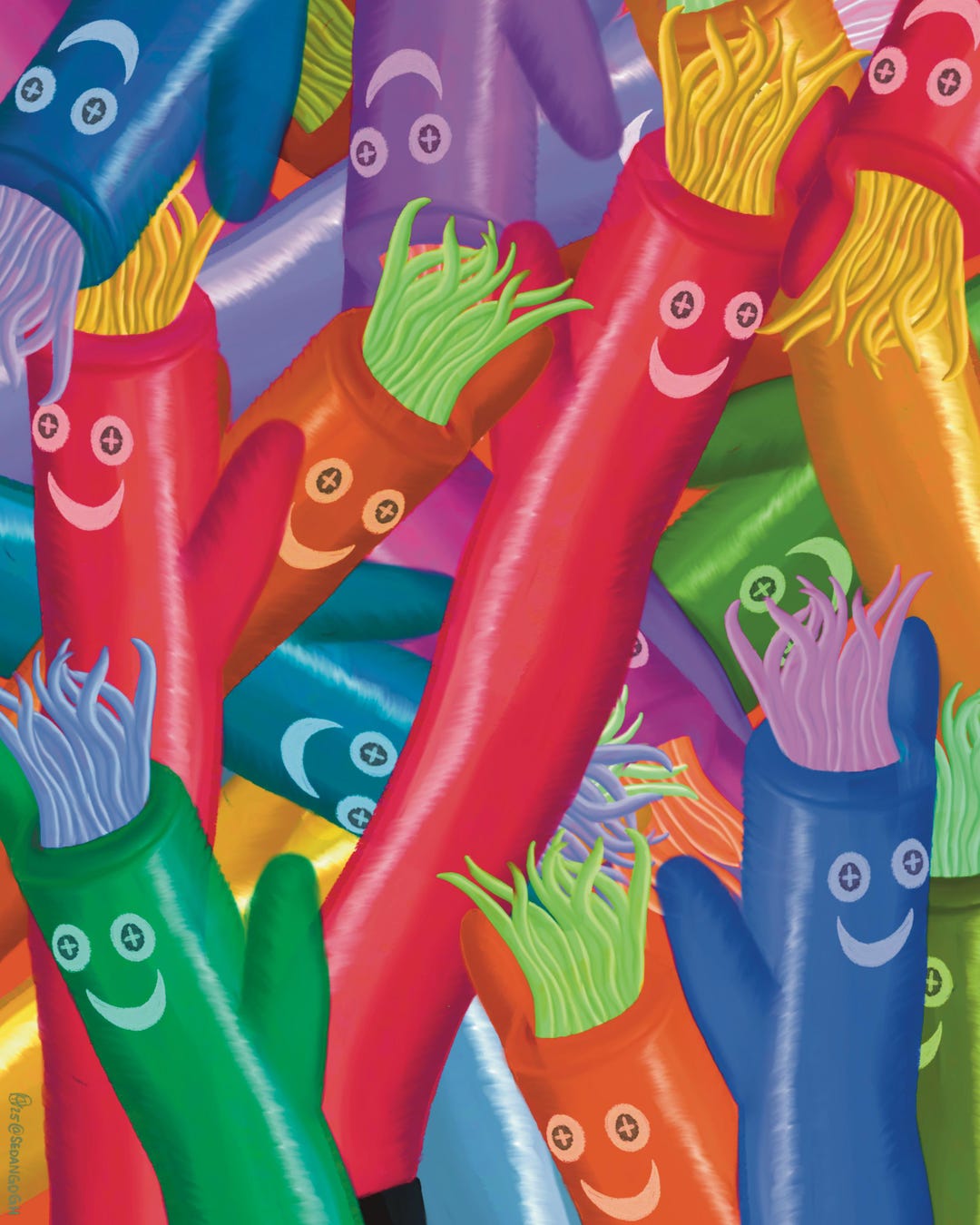 Wacky Waving Inflatable Tube Men 8x10 Digital Art Print - Etsy