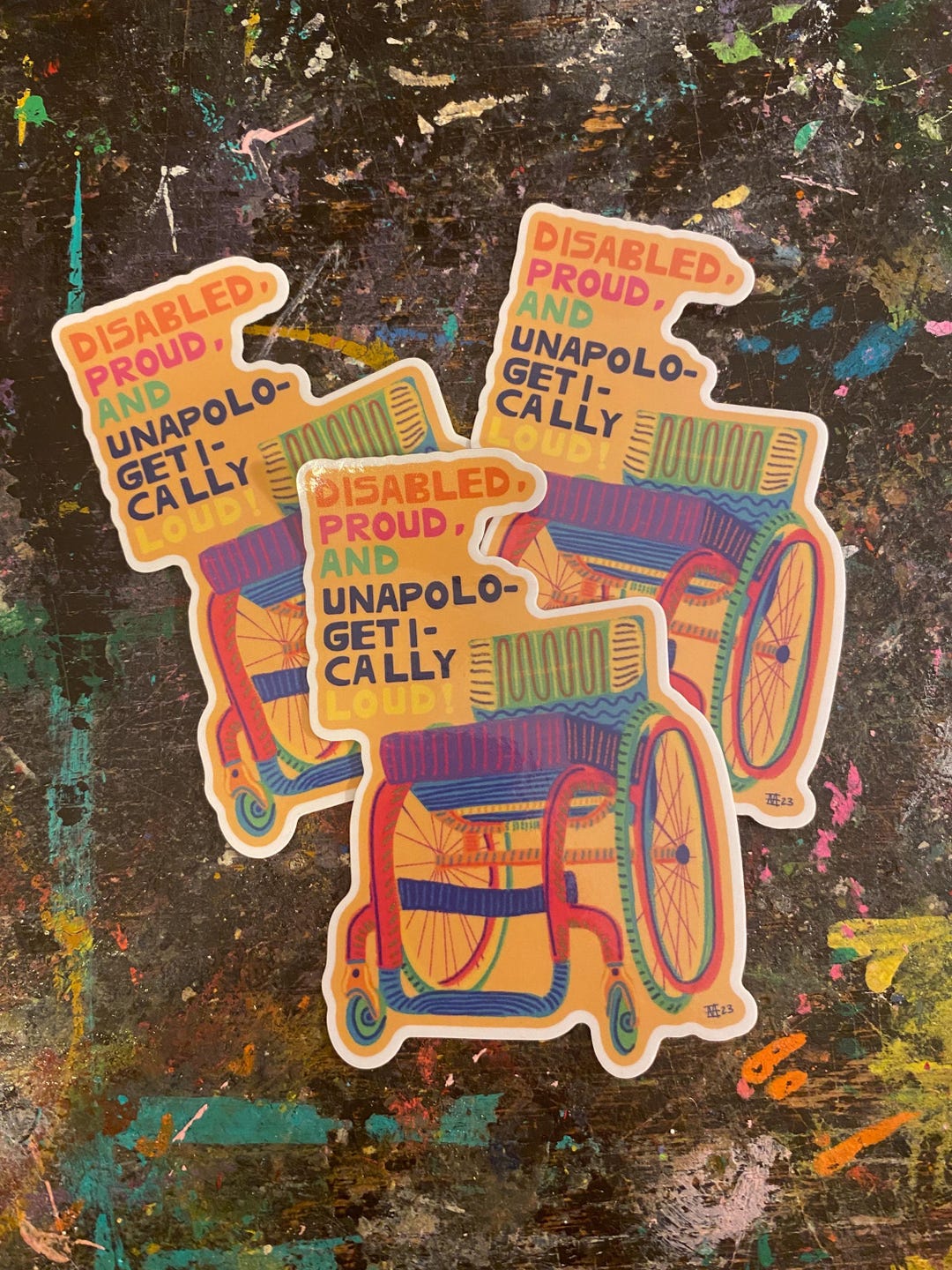 Disabled, Proud, and Unapologetically Loud Rainbow 4” Vinyl Sticker - Etsy