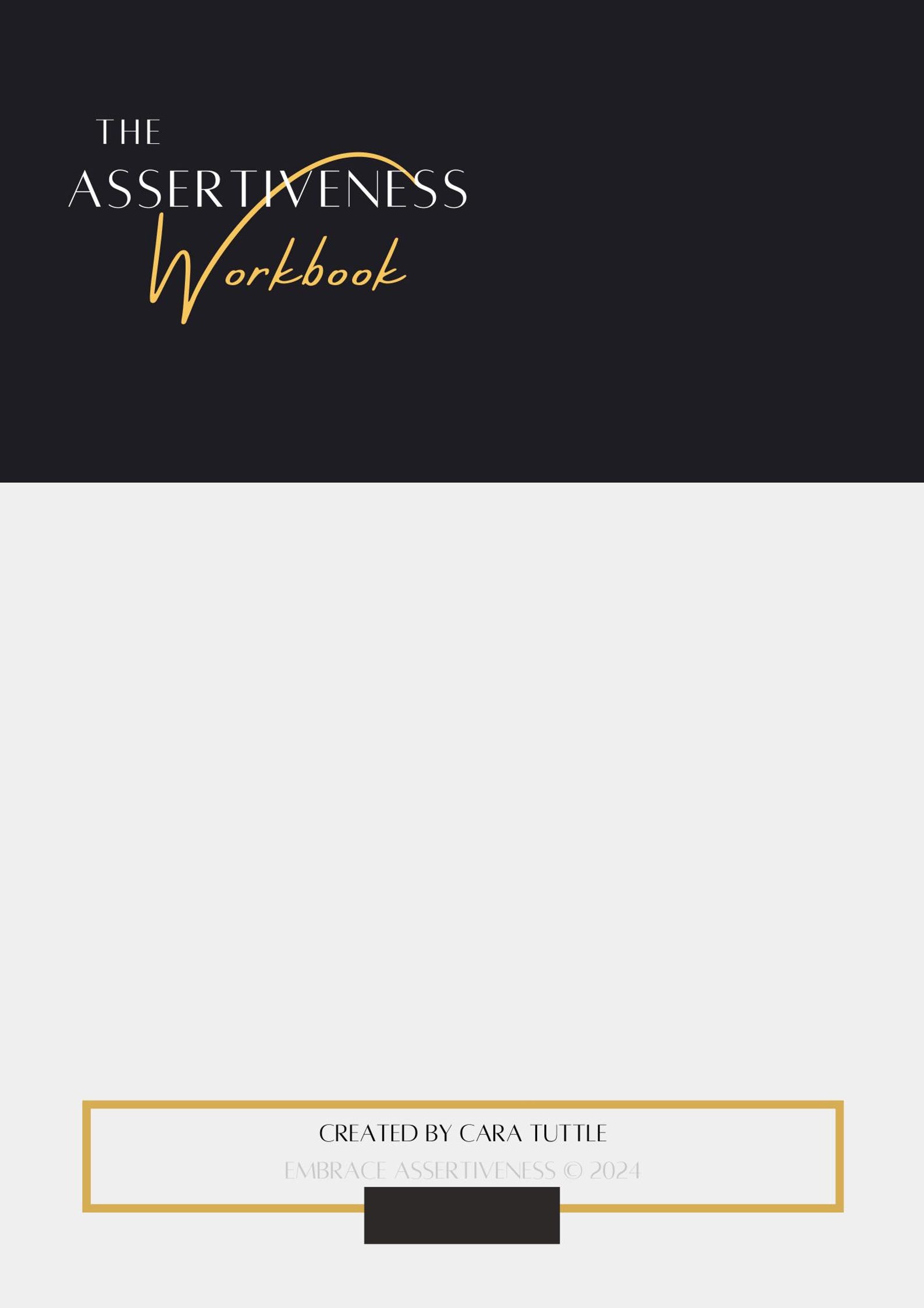 The Assertiveness Workbook PDF Printable Instant Download, Assertive ...