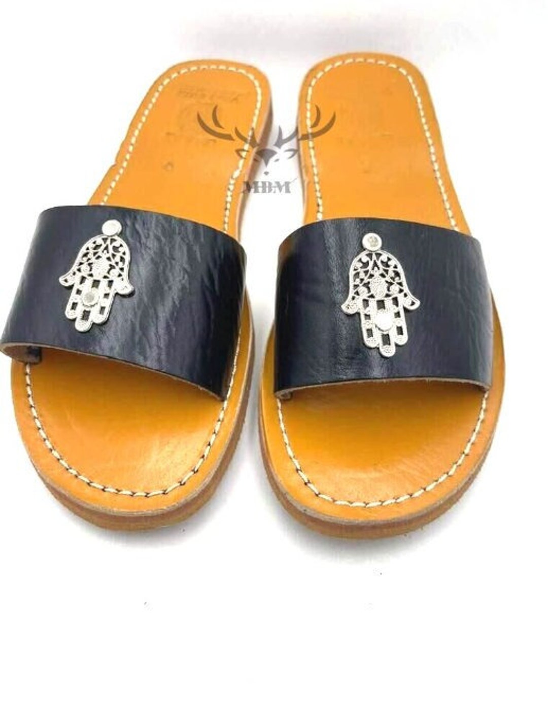 Moroccan Braided Leather Sandals for Women, Moroccan Handmade Leather ...