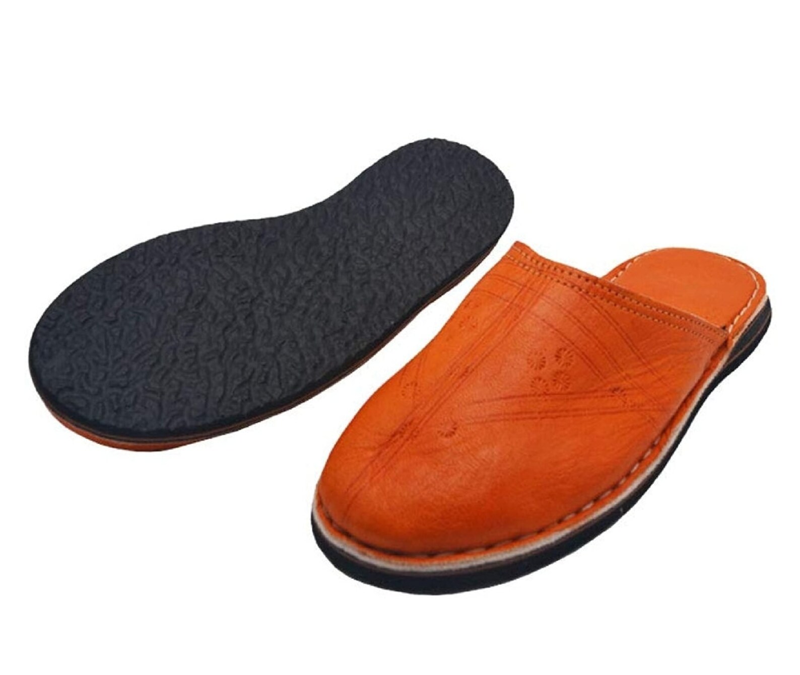 Moroccan Babouche Slippers Shoes, Handmade Leather Shoes, Organic ...