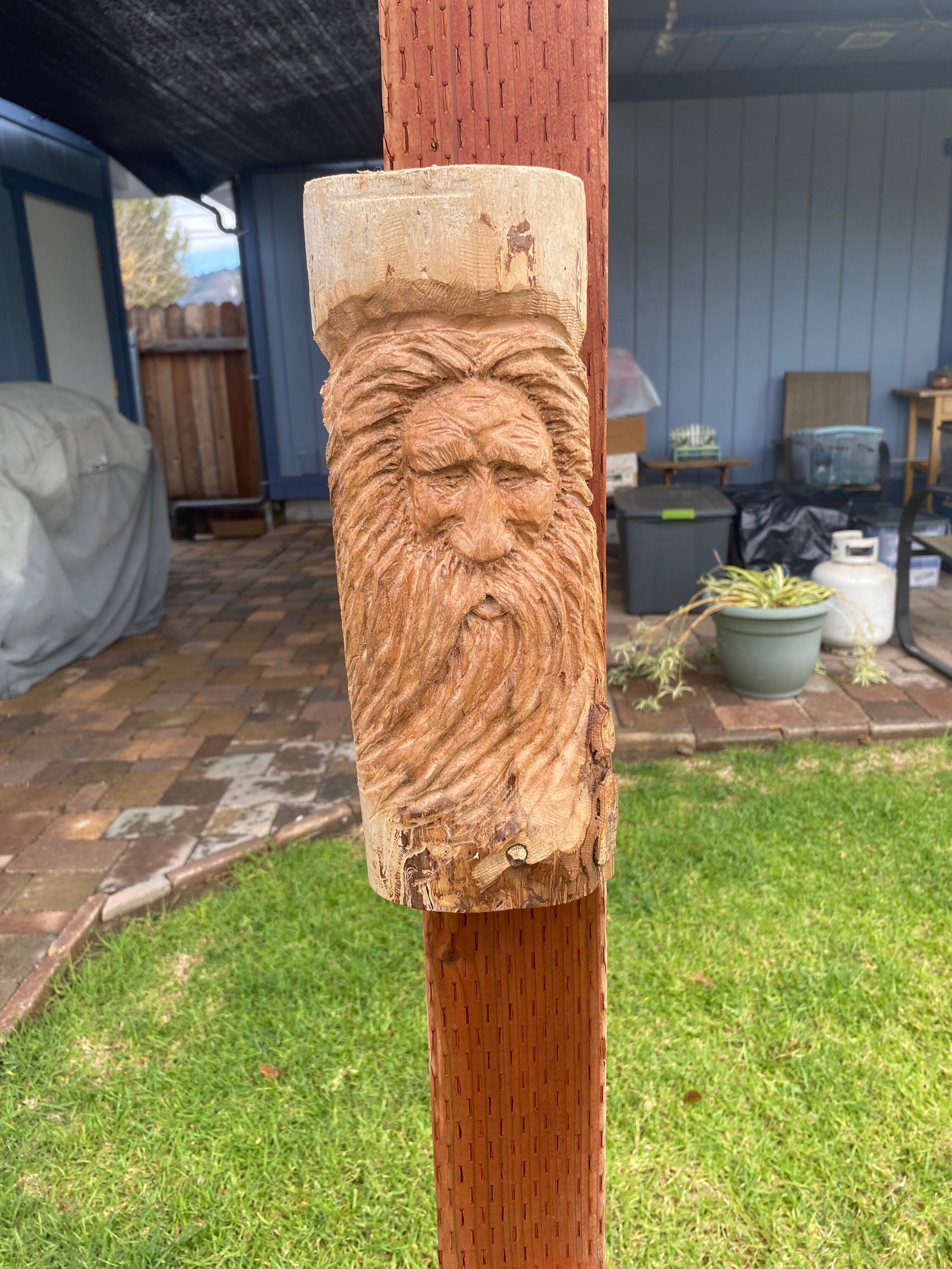 One of a Kind Hand Carved Wood Spirit Sculpture Makes the - Etsy