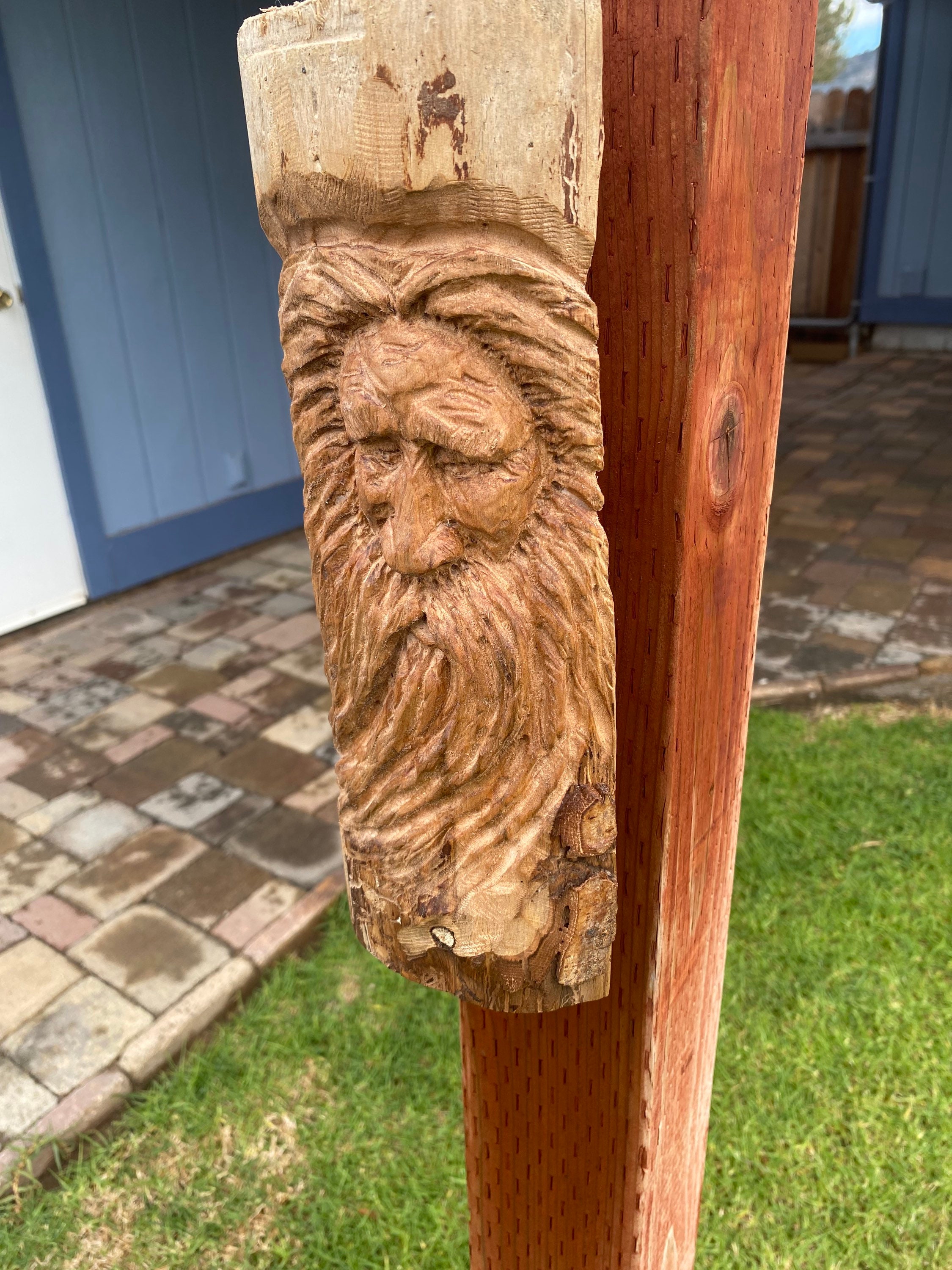 One of a Kind Hand Carved Wood Spirit Sculpture Makes the - Etsy