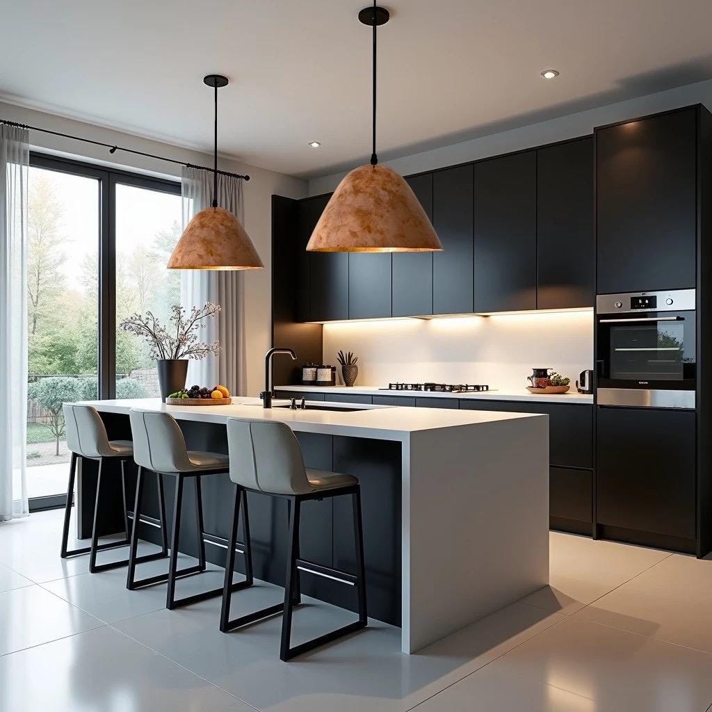 Set of Pendant Copper Patina Light, Vintage Pendant Light, Copper ...