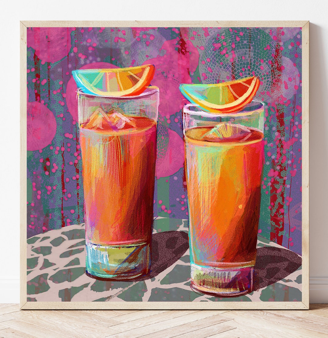 Fresh Orange Juice Art Print - Etsy