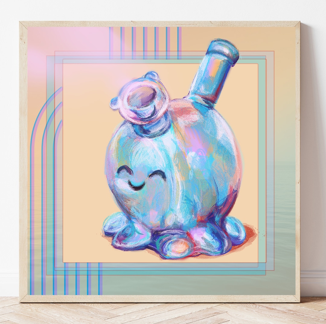 Octopus Bong Art Print - Etsy